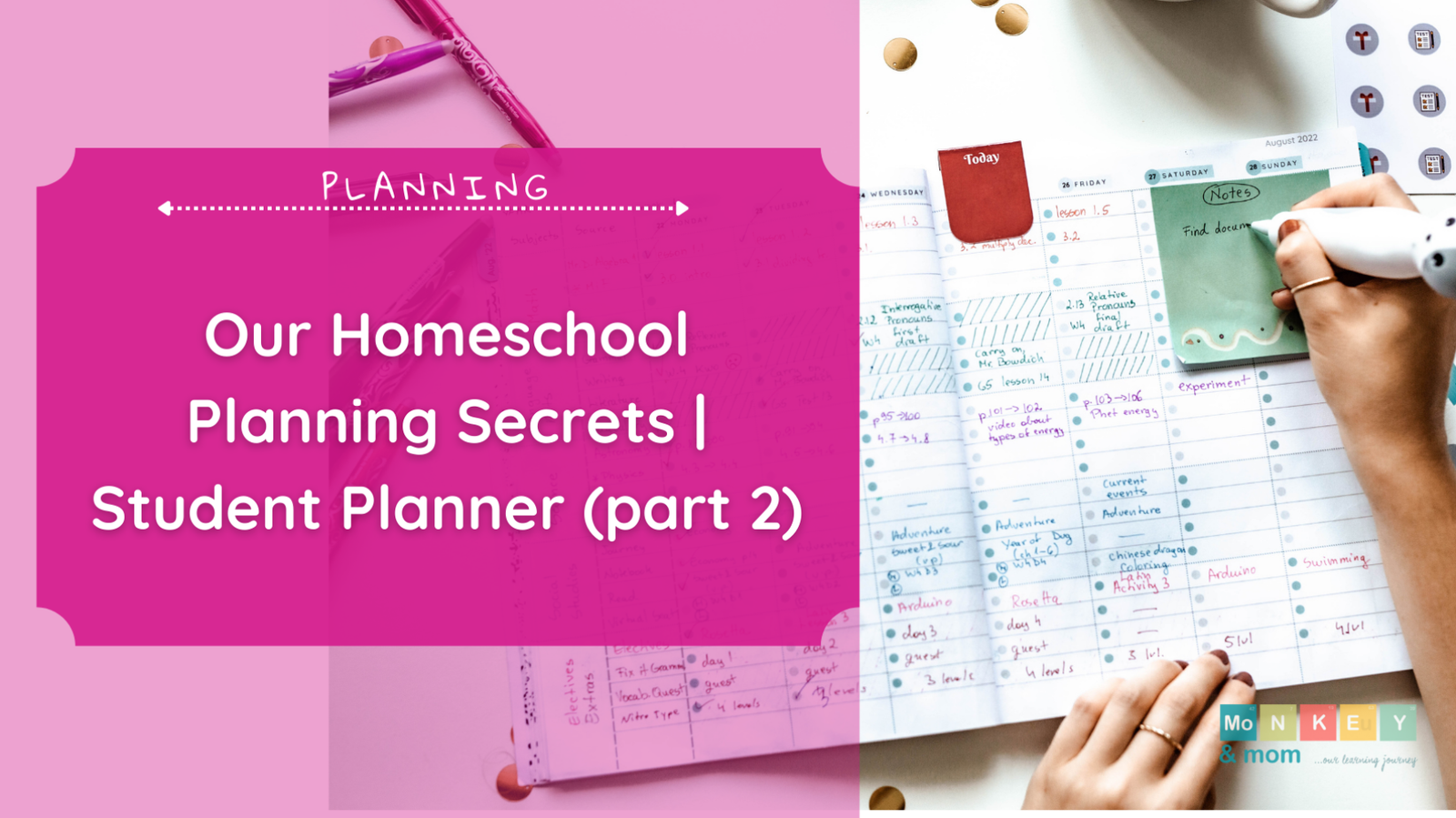 Our Planning Secrets | Homeschool Student Planner & How We Plan Our ...